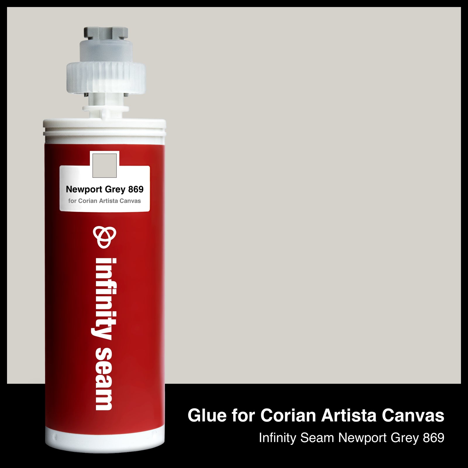 Glue for Corian Artista Canvas: Infinity Seam Newport Grey 869